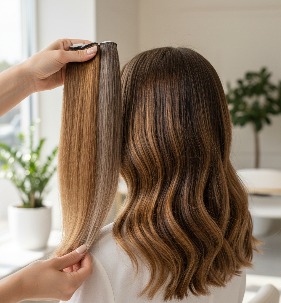 How to Match Hair Extensions Color Like a Pro - Hair By Russians